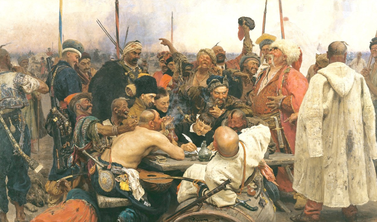 Painting of the Day: Reply of the Zaporozhian Cossacks to Sultan Mehmed ...